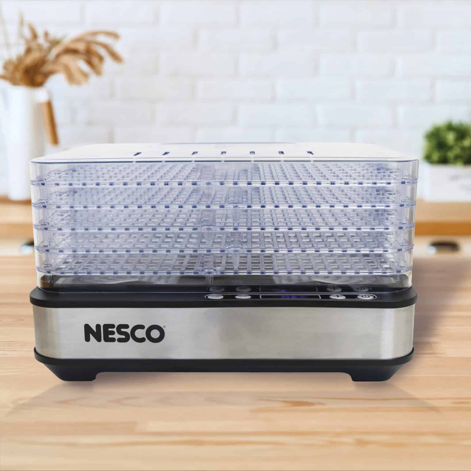 Digital 5 Rectangular Clear Tray Dehydrator FD-5TC | NESCO